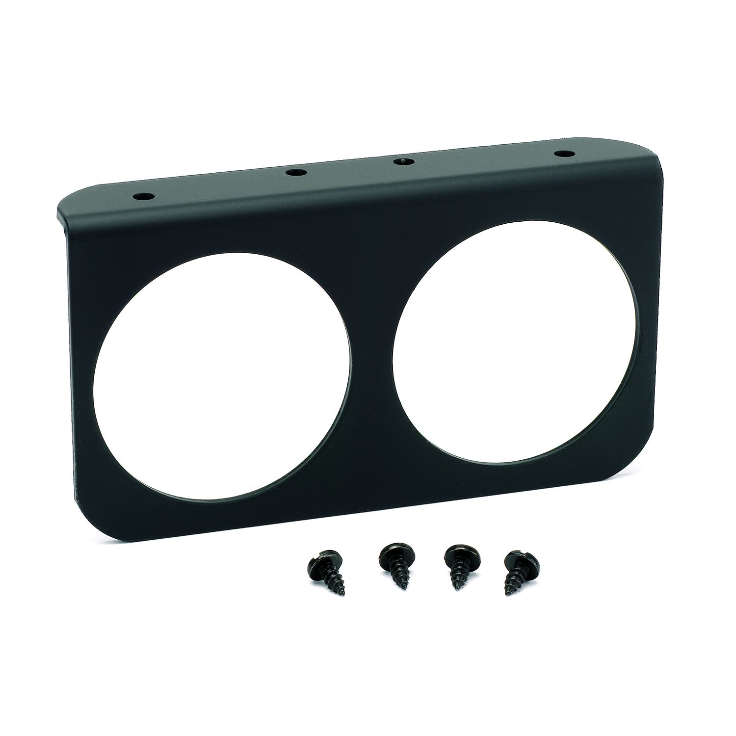 GAUGE MOUNTING PANEL, DUAL, 2-5/8", BLACK, ALUMINUM