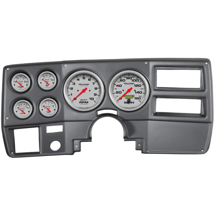 6 GAUGE DIRECT-FIT DASH KIT, CHEVY TRUCK / SUBURBAN 73-83, ULTRA-LITE