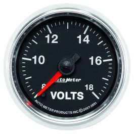 2-1/16" VOLTMETER, 8-18V, DIGITAL STEPPER MOTOR, GS